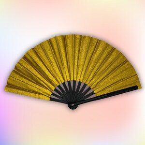 Gold Glitter Fan - Etsy