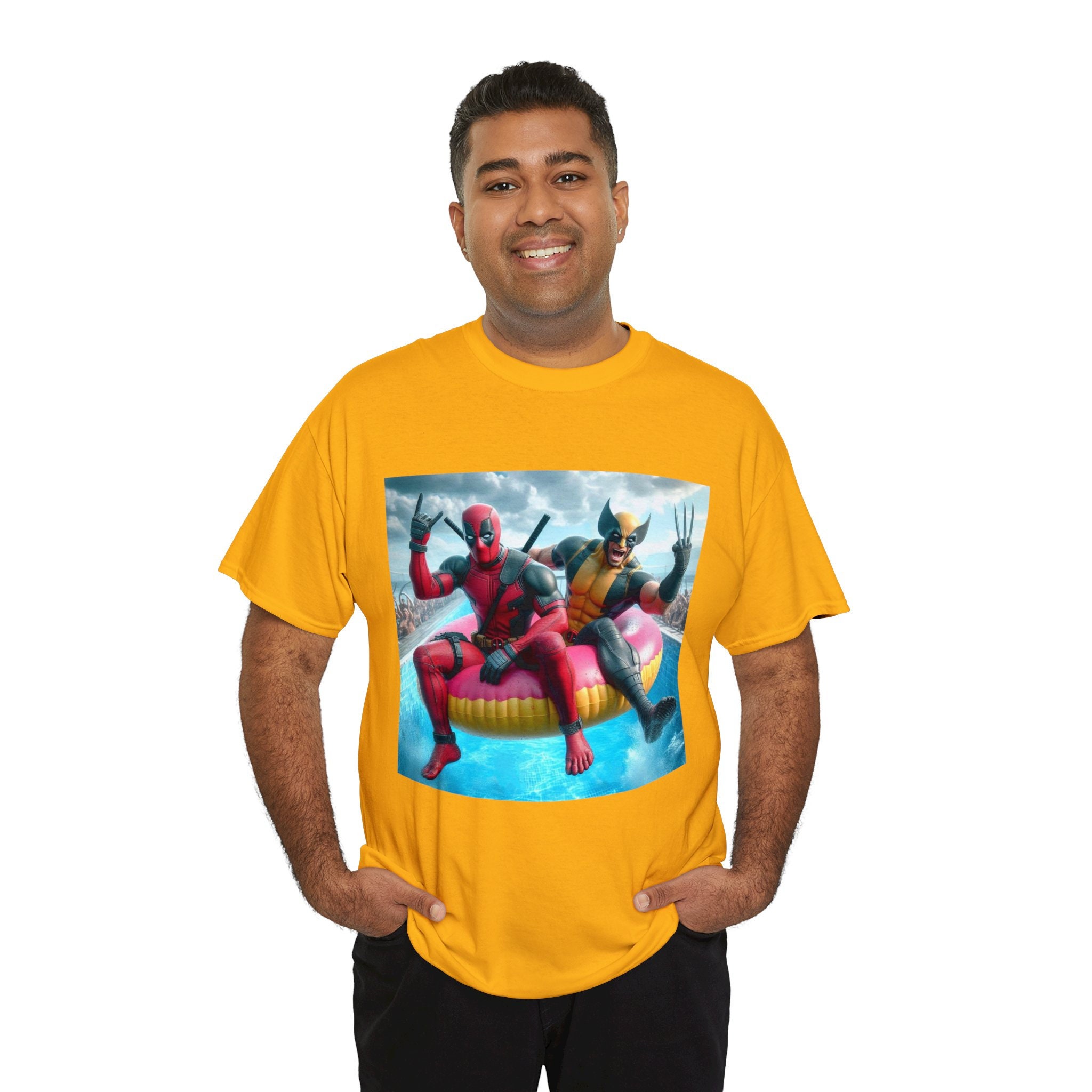 Deadpool and Wolverine Swim Pool Party Unisex Heavy Cotton Tee - Etsy