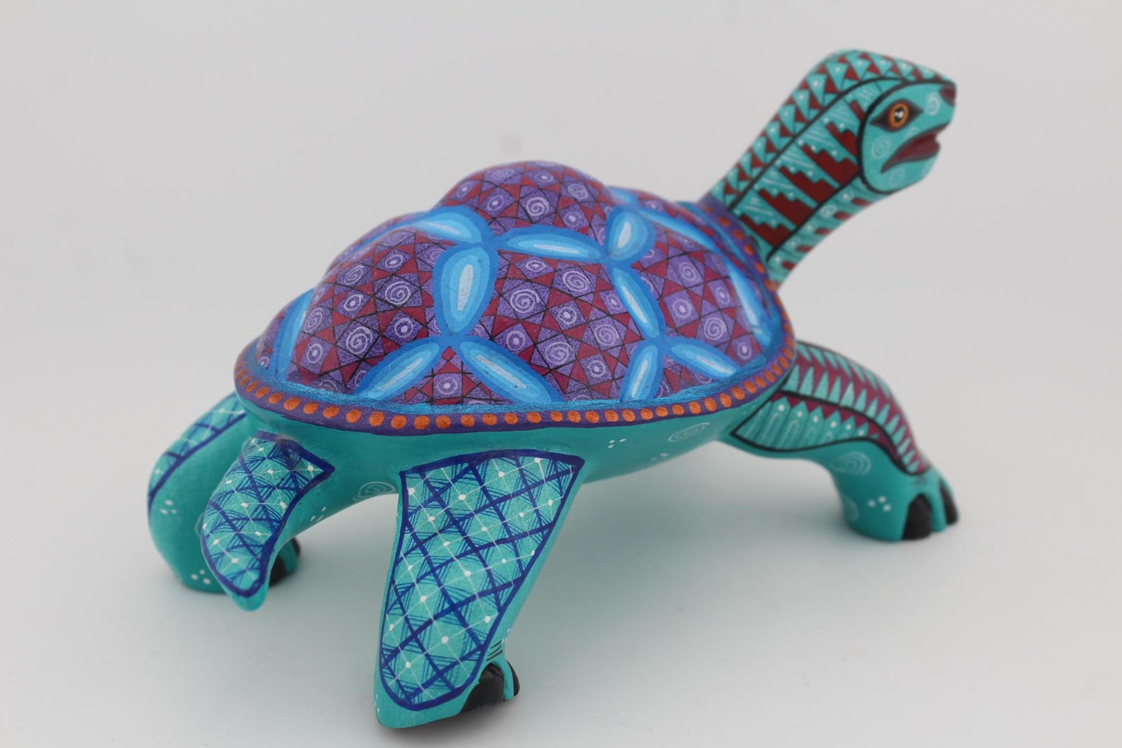 Mystic Handmade Glowing Shell Turtle Alebrije, Handmade, Handpainted ...