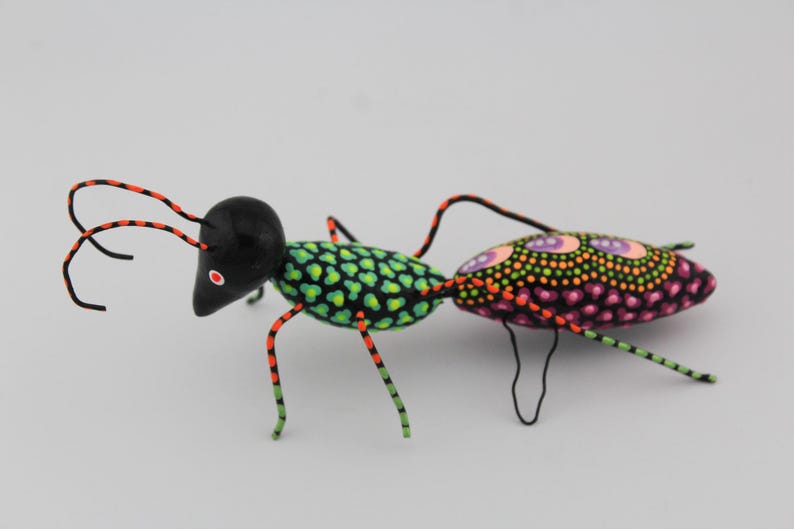 Handcrafted Rainbow Insects for Decoration, Clay Bodies, Handpainted ...