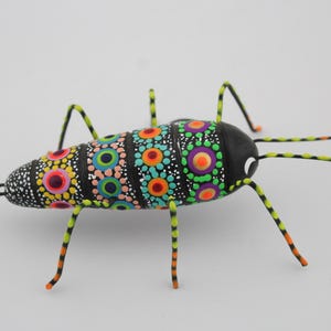 Handcrafted Rainbow Insects for Decoration, Clay Bodies, Handpainted ...