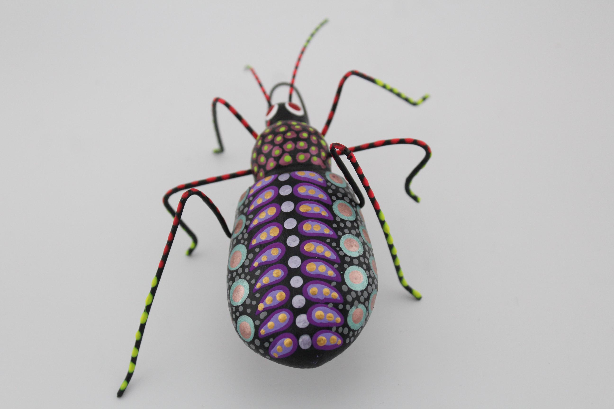 Handcrafted Rainbow Insects for Decoration, Clay Bodies, Handpainted ...