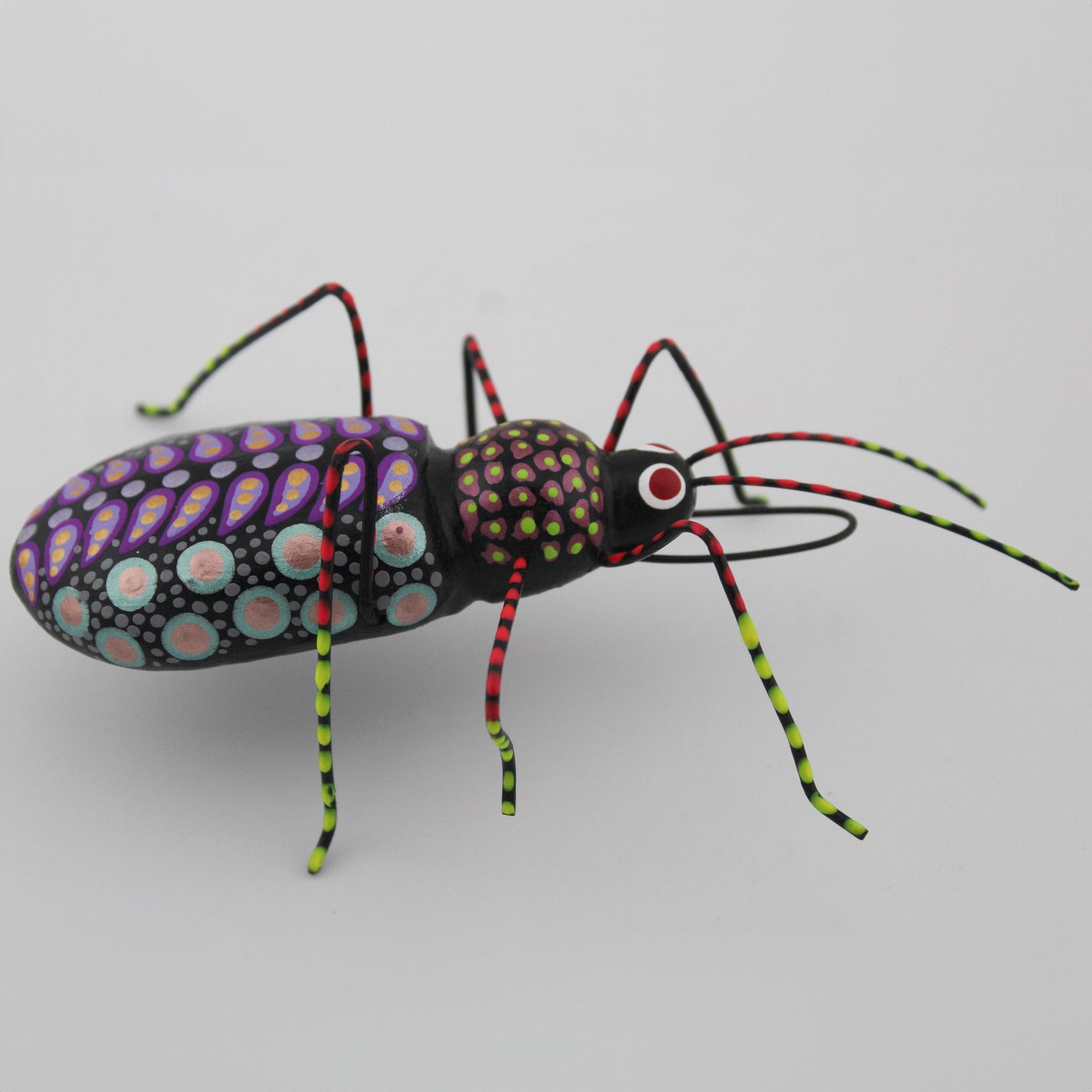 Handcrafted Rainbow Insects for Decoration, Clay Bodies, Handpainted ...
