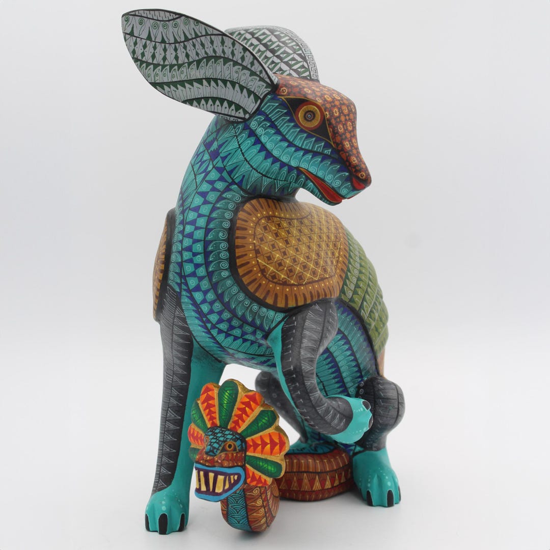Handmade Mexican Wooden Alebrije Fusion Legendary Quetzalcoatl ...