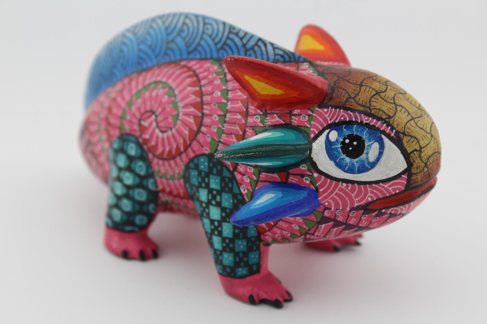 Young Axolotl Alebrije, Wooden Carving Figures, Traditional Mexican ...