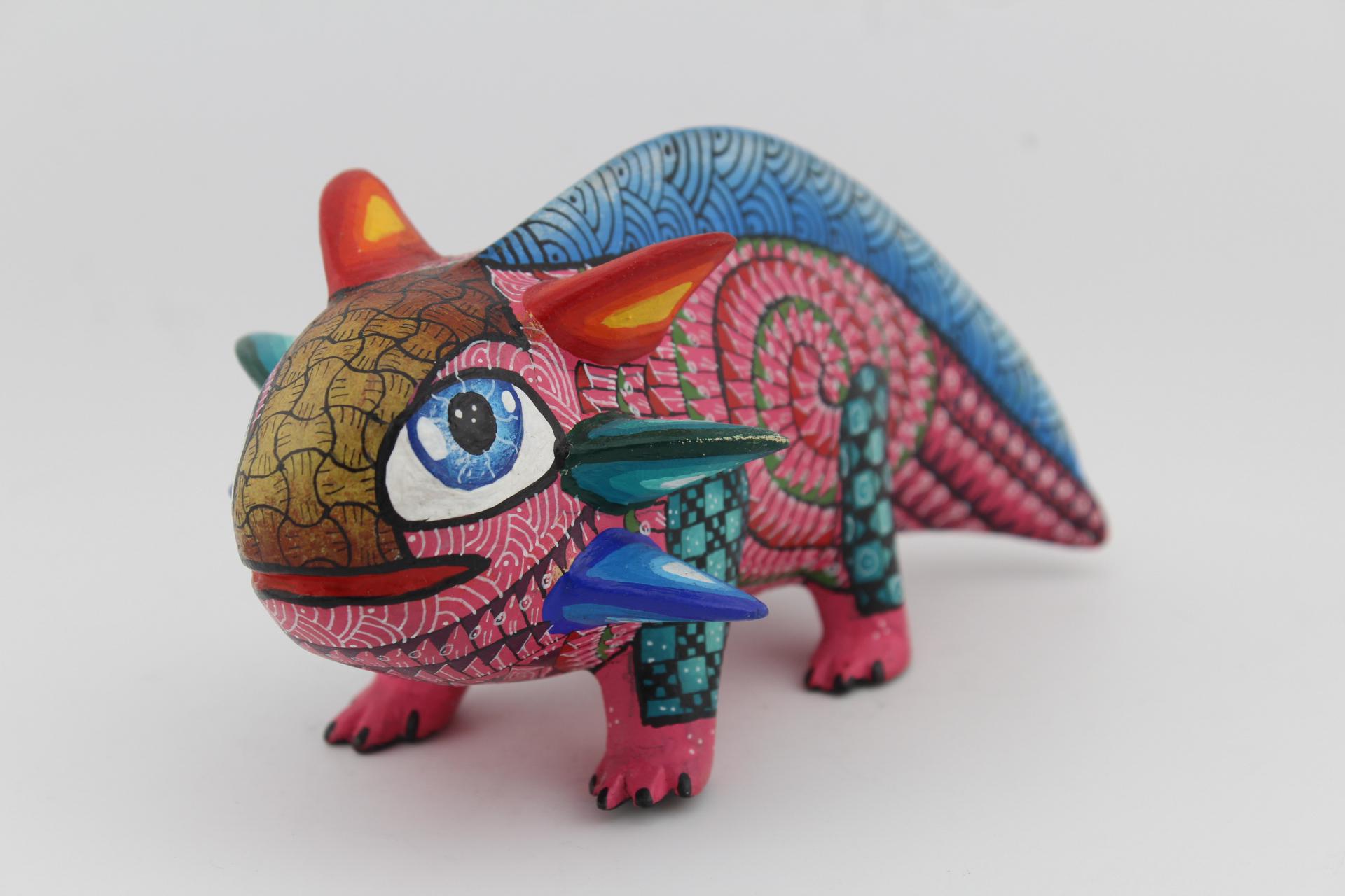 Young Axolotl Alebrije, Wooden Carving Figures, Traditional Mexican ...