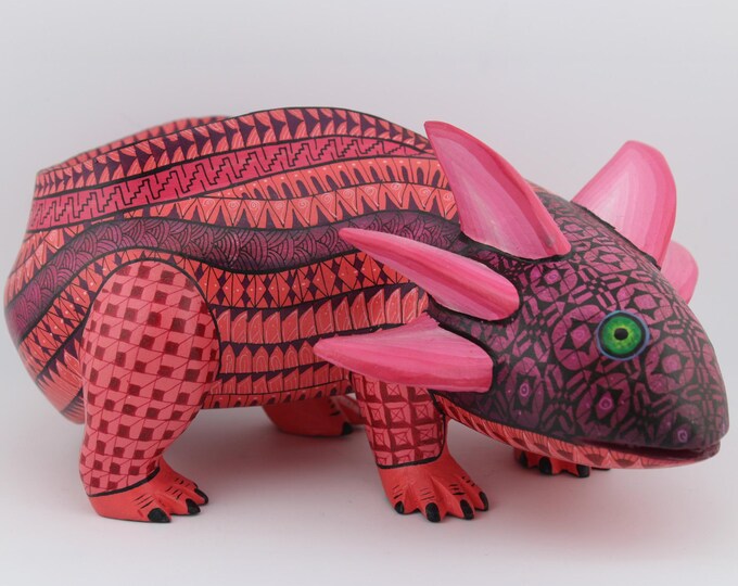 Adult Axolotl Spirit Guide Alebrije, Wooden Figure Statues, Traditional ...