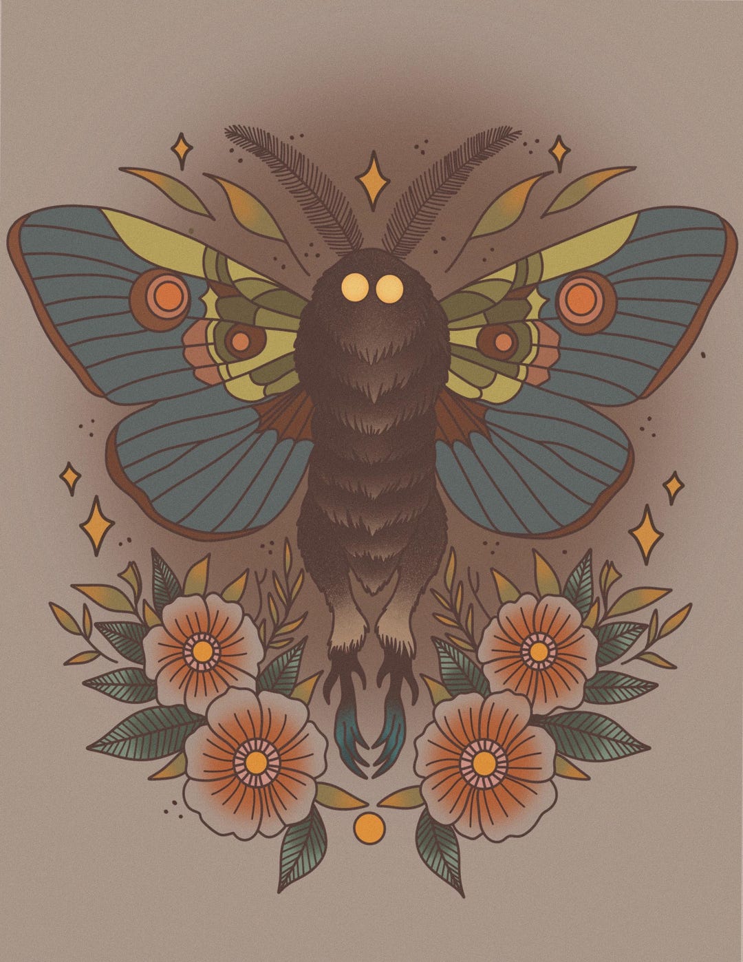 The Moth Man. - Etsy