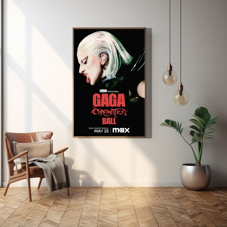 Lady Gaga:gaga Chromatica Ball Movie Poster-high Quality Canvas Poster ...