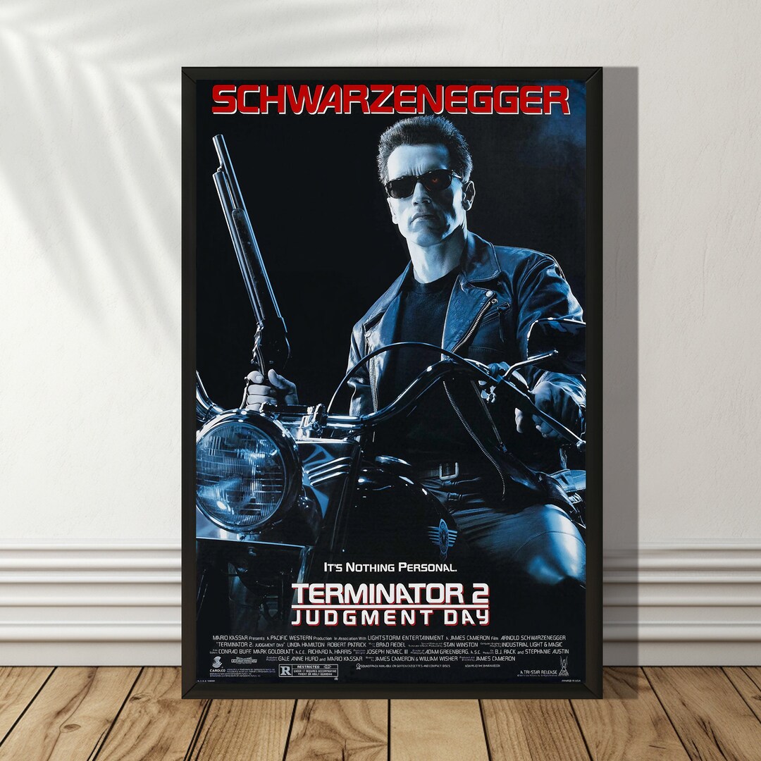 Terminator 2 Judgment Day Movie Poster-high Quality Canvas Poster-home ...