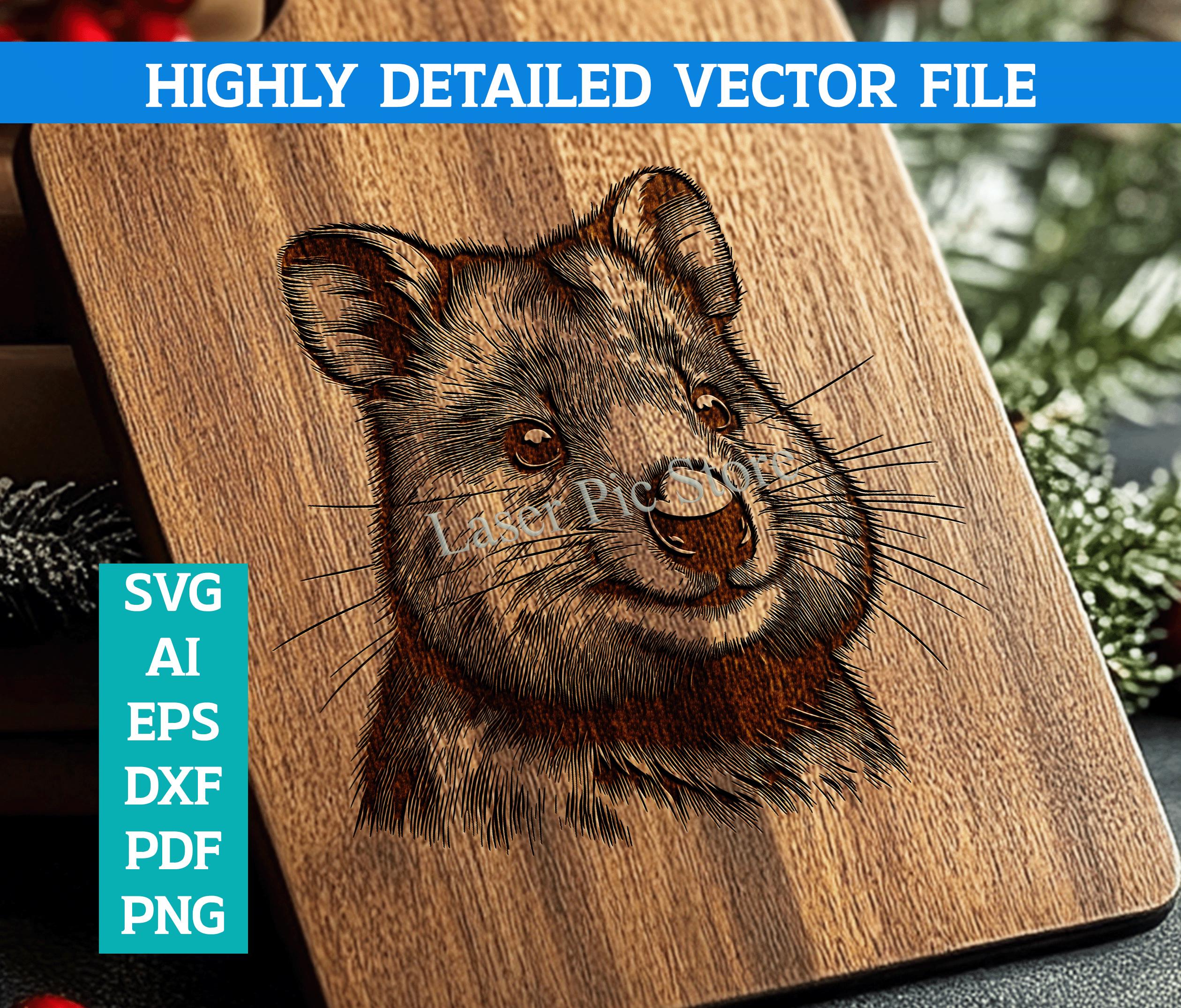 Detailed Vector of a Cute Quokka Head - SVG AI DXF + More - Australian ...