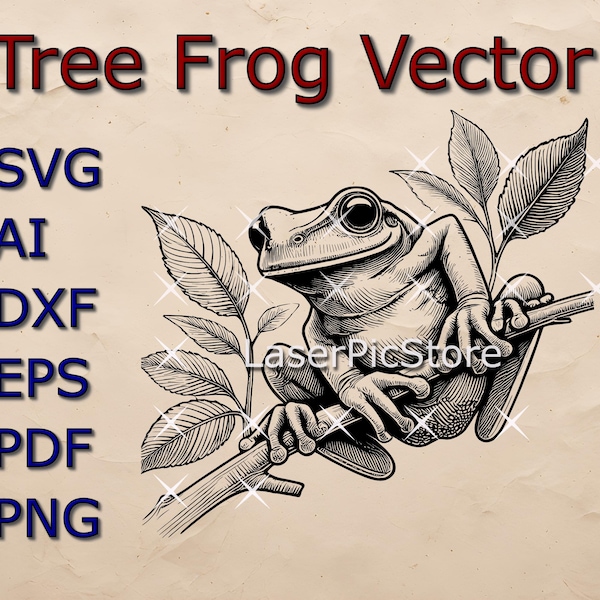 Green Tree Frog - Etsy