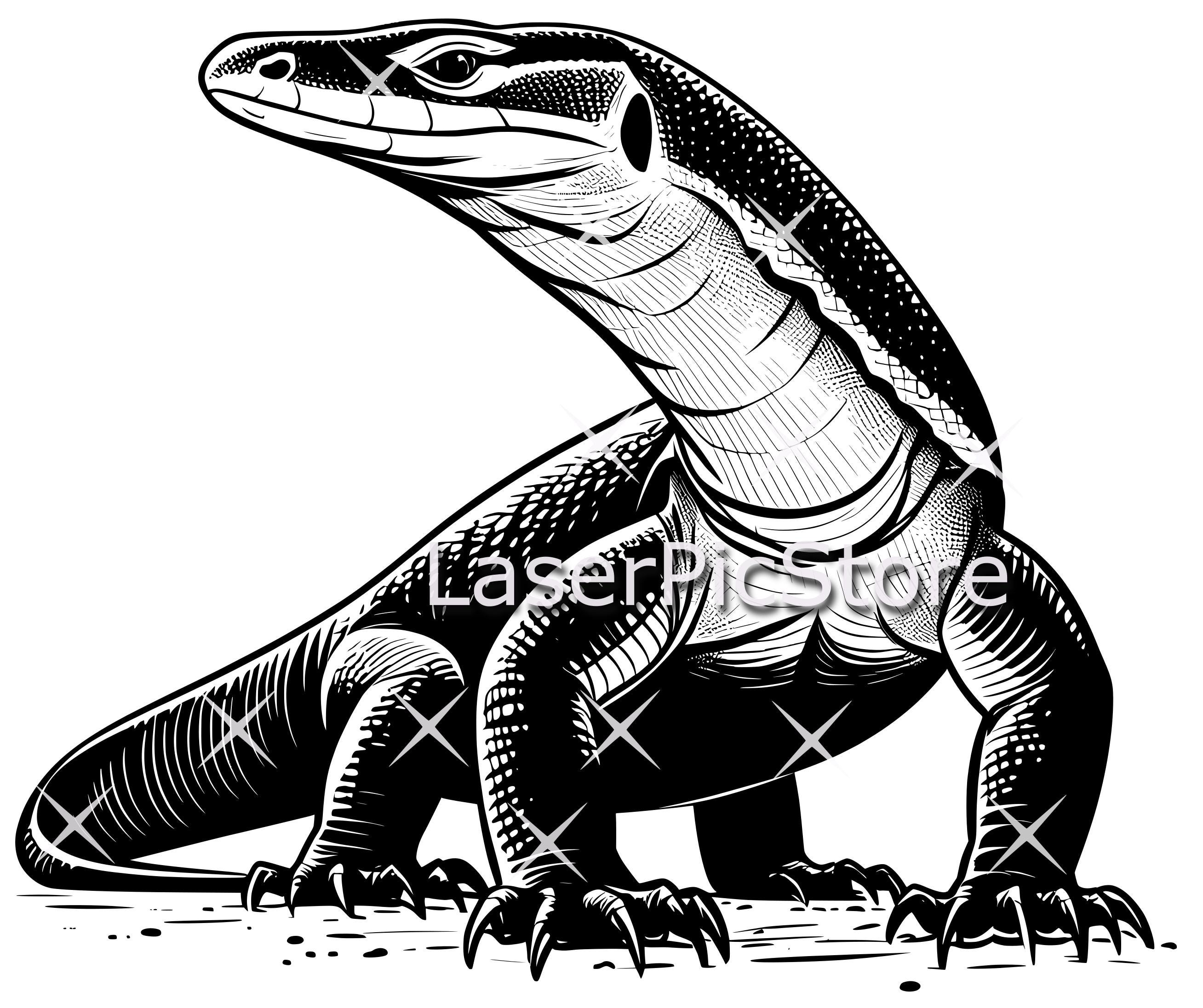 Goanna Vector File - SVG AI DXF - Australian Animal Svg - Etsy Australia