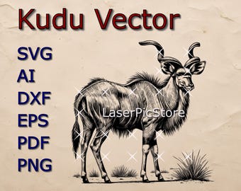 Sable Antelope Vector File - SVG AI DXF - African Animal Svg - Sable ...