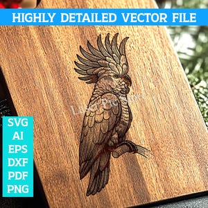 Pink Cockatoo Vector File - SVG AI DXF and More - Australian Animal Svg ...