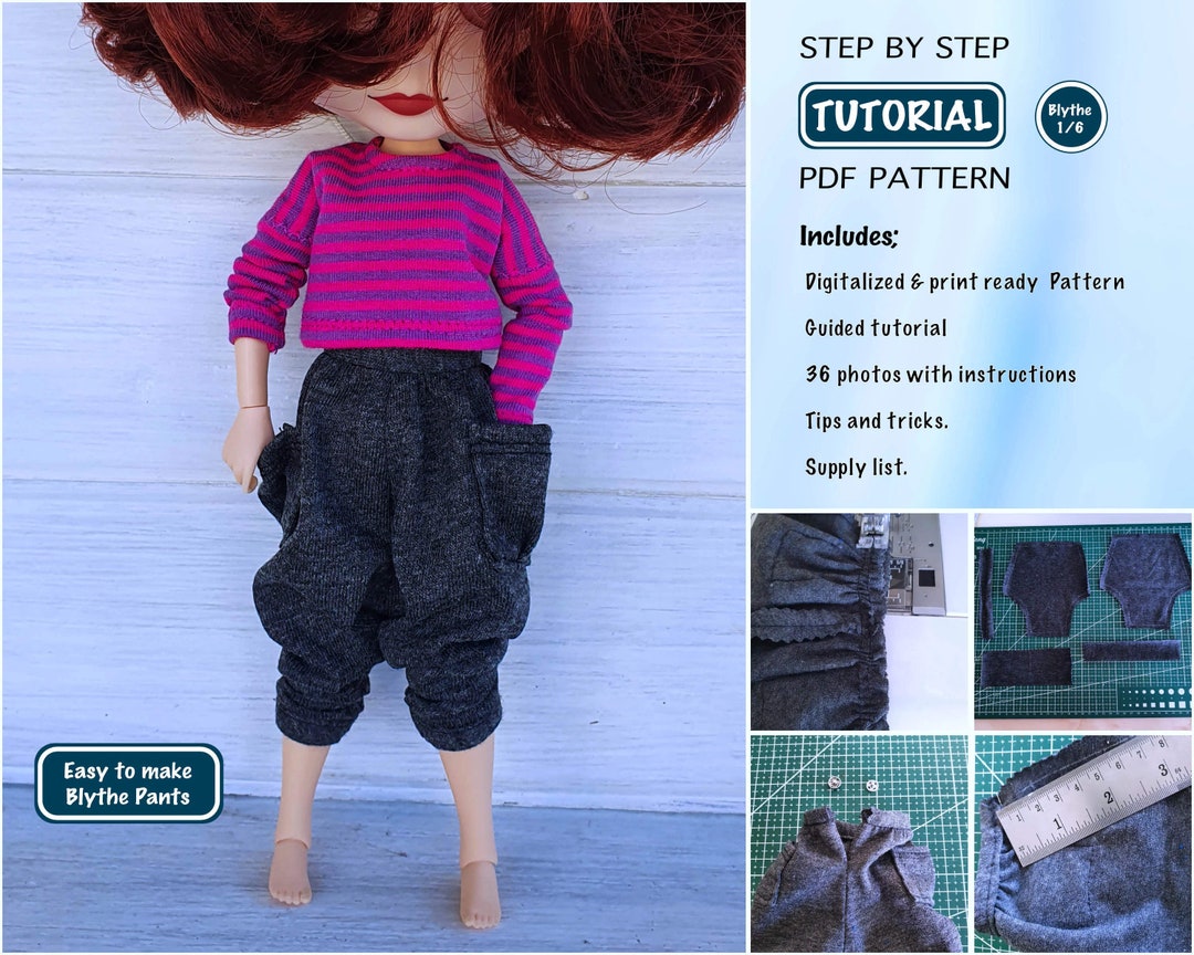 Blythe Pattern Blythe Clothing Blythe Outfit Blythe Clothes Sewing ...
