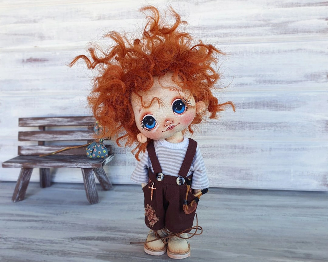 Personalized Doll Fabric Art Doll Textile Doll Custom Rag Doll Dress up ...