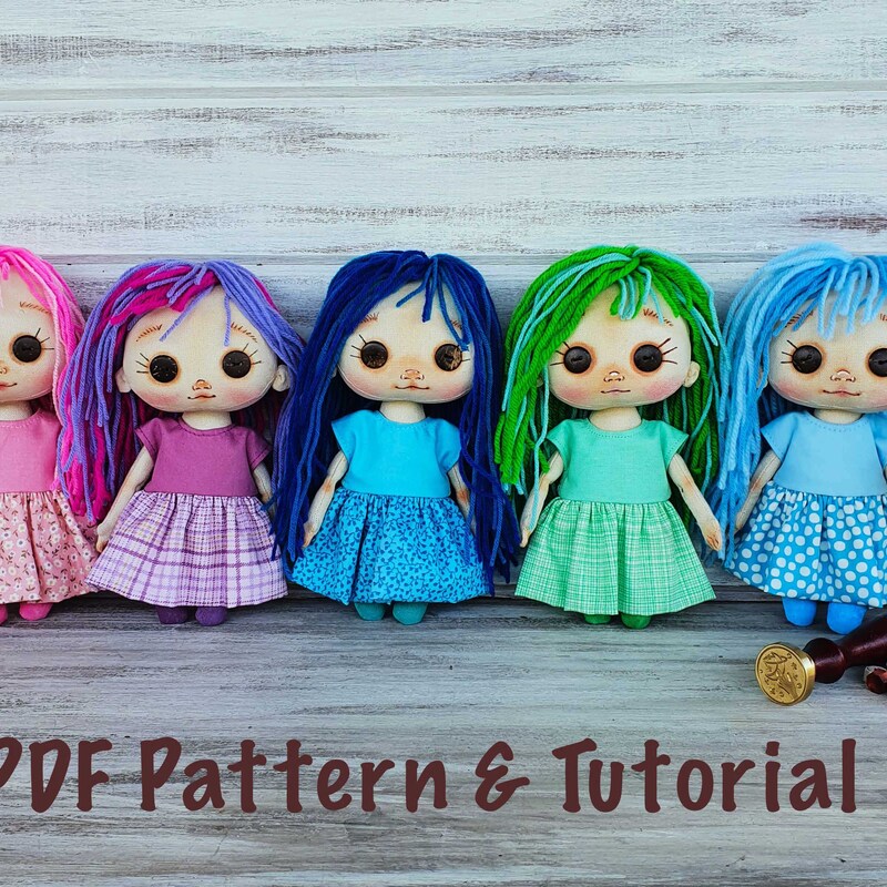 Button Eye Doll - Etsy