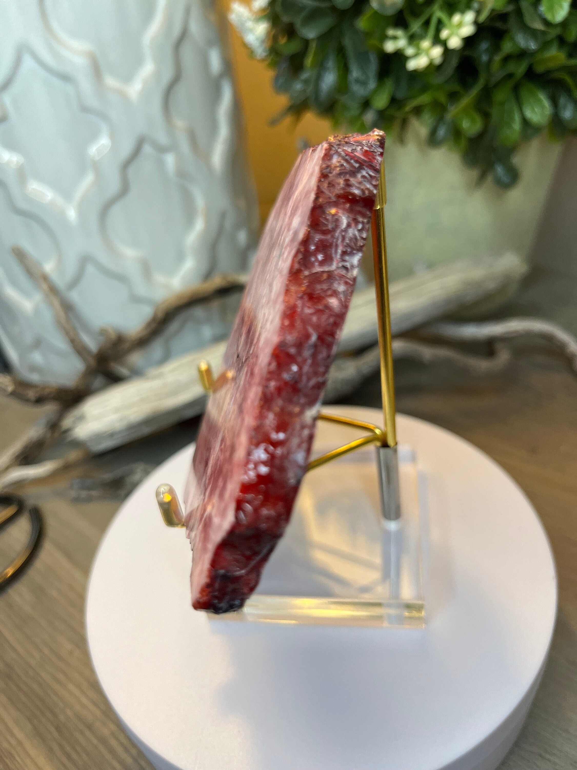 Red Moonstone Slice - Etsy