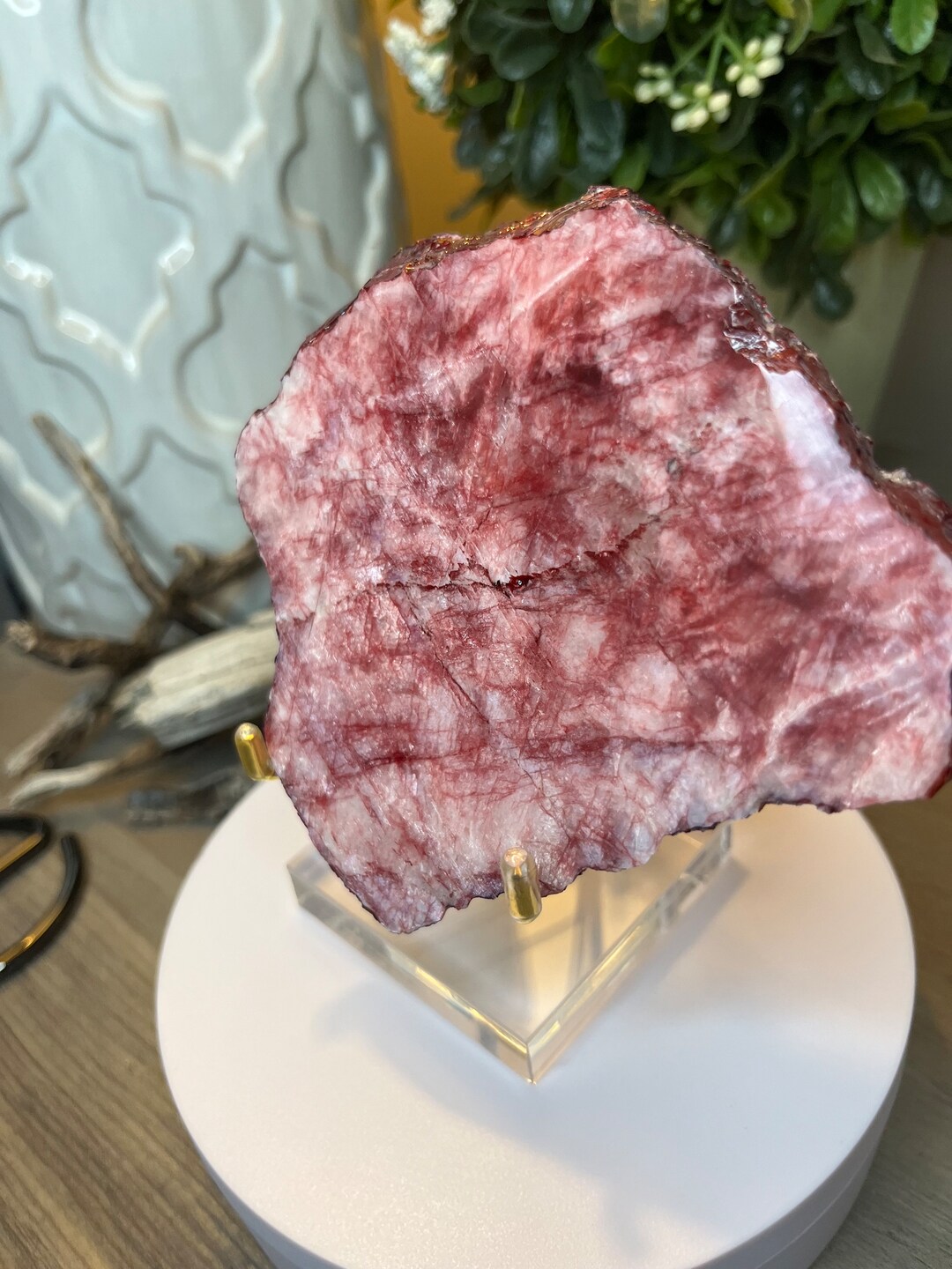 Red Moonstone Slice - Etsy