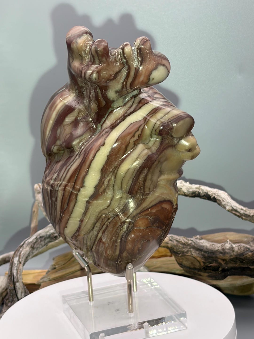 Chocolate Calcite Human Heart Carving - Etsy