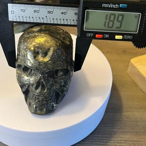 Pyrite Skull - Etsy