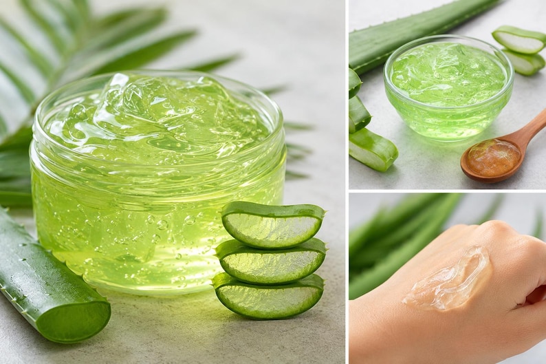 Pure Aloe Vera Gel for Face and Hair | Natural Hydrating Soothing Skin ...