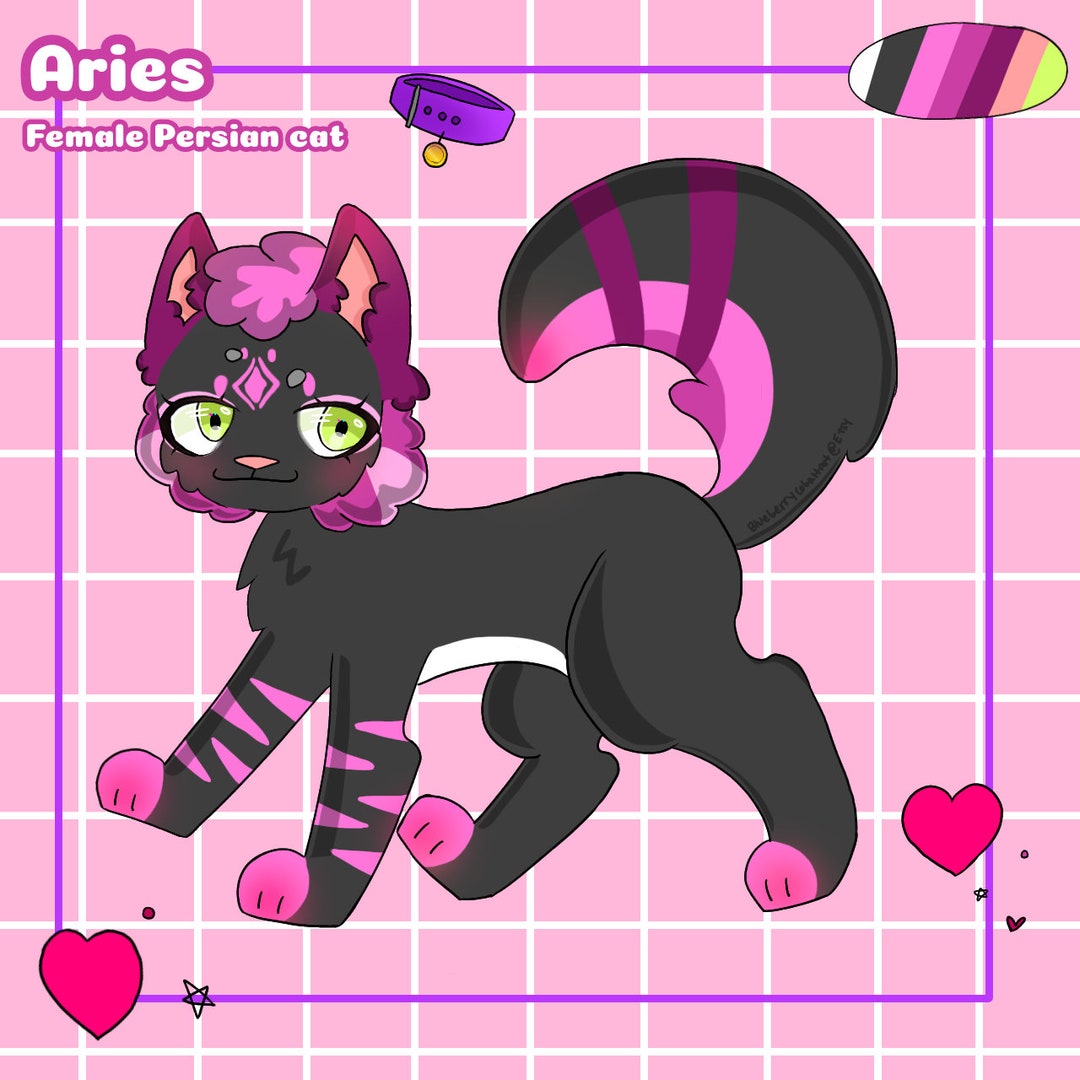Feral Cat Original Character/ Fursona Adoptable Full Body Picture ...