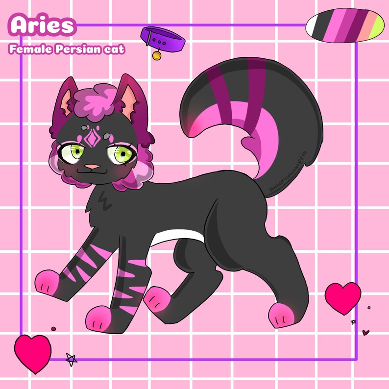 Feral Cat Original Character/ Fursona Adoptable Full Body Picture ...