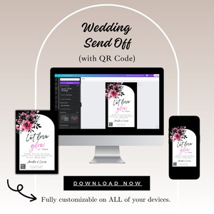 Wedding Send off Sign, Wedding Sign, Let Love Glow Sign, Let Love ...