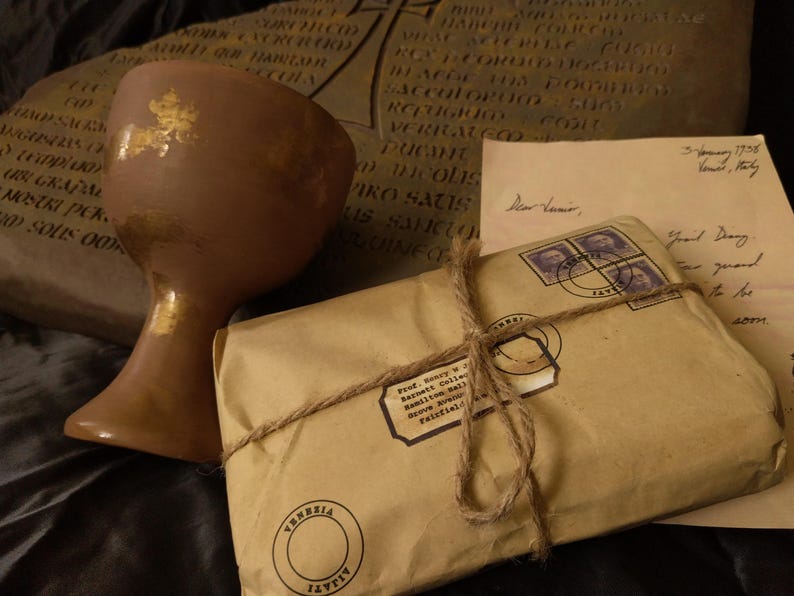 Indiana Jones, Holy Grail Chalice Replica, Resin Made, COA Prop in ...