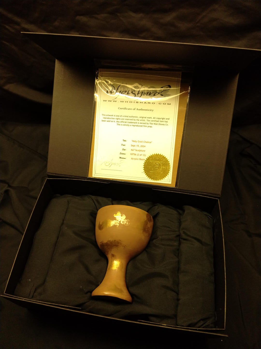 Indiana Jones, Holy Grail Chalice Replica, Resin Made, COA Prop in ...