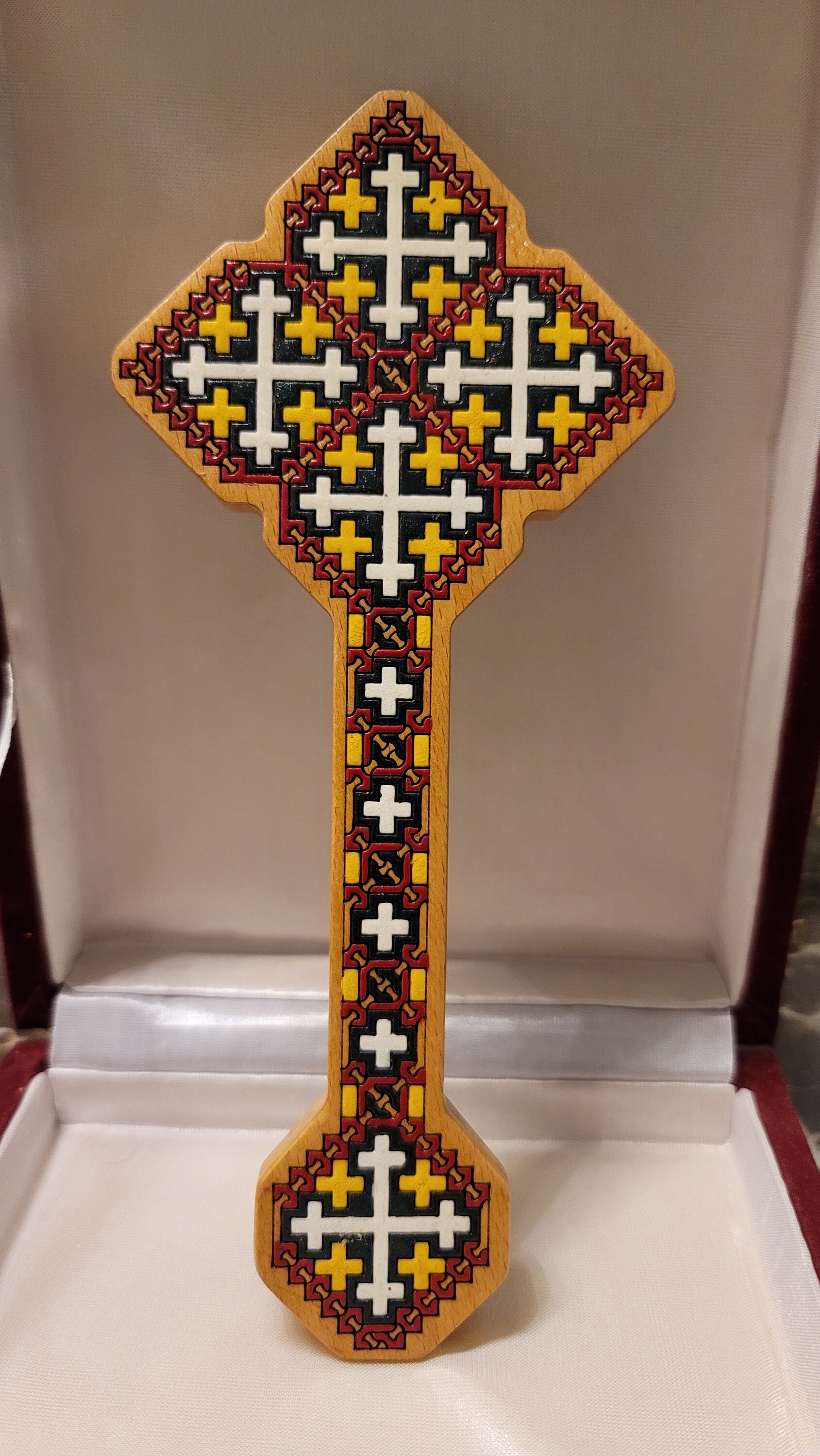 8.5in | Coptic Orthodox "iota COPTIC Art" Wooden Hand-made | Hand ...