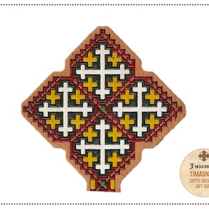 8.5in | Coptic Orthodox "iota COPTIC Art" Wooden Hand-made | Hand ...