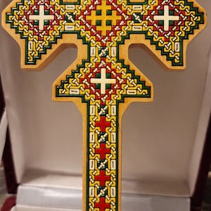 10in | Coptic Orthodox "iota COPTIC Art" Wooden Hand-made | Hand ...