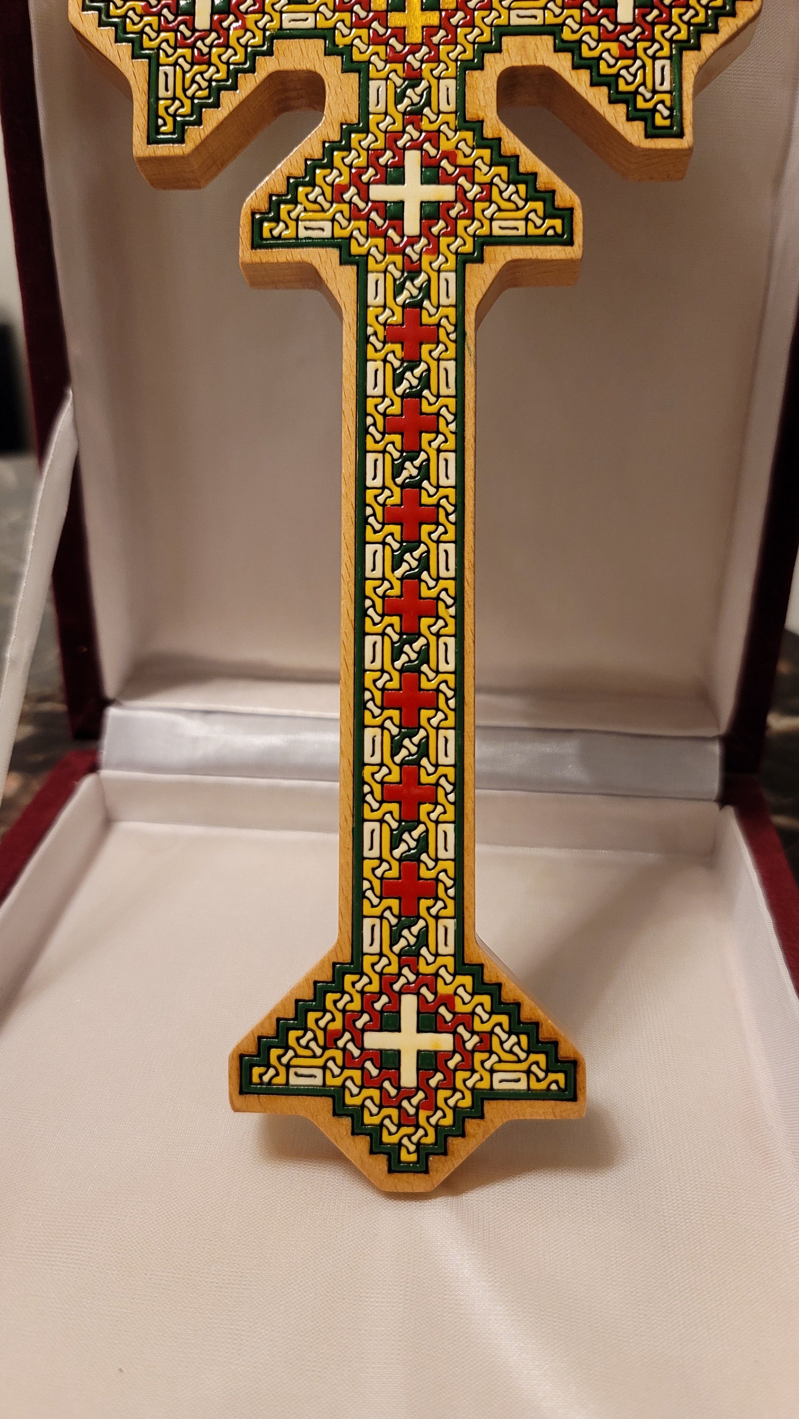 10in | Coptic Orthodox "iota COPTIC Art" Wooden Hand-made | Hand ...