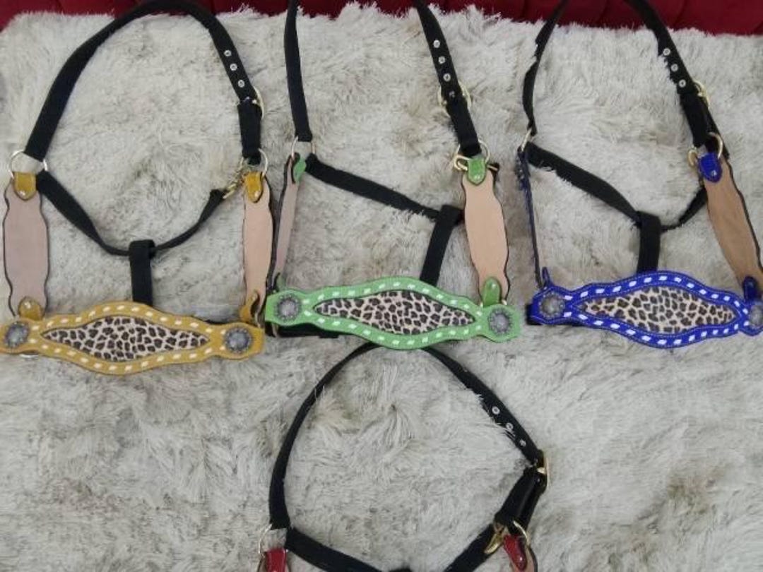 Cheetah Print Bronc Halters - Etsy
