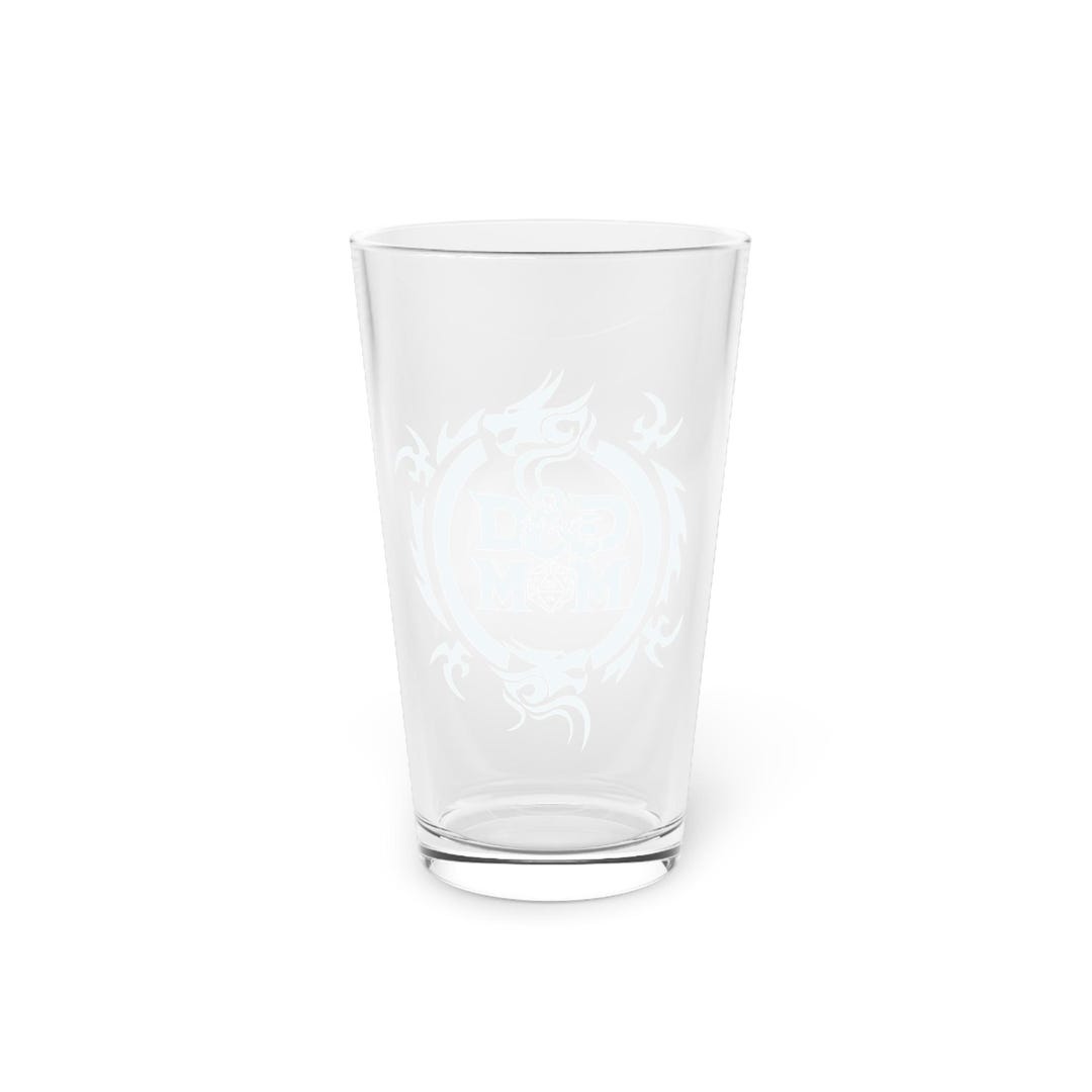 Dnd Mom Dragon Logo Pint Glass Dungeons and Dragons RPG Glassware - Etsy