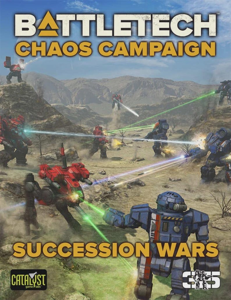 Battletech: Chaos Campaign Succession Wars Catalyst Game Labs FASA ...