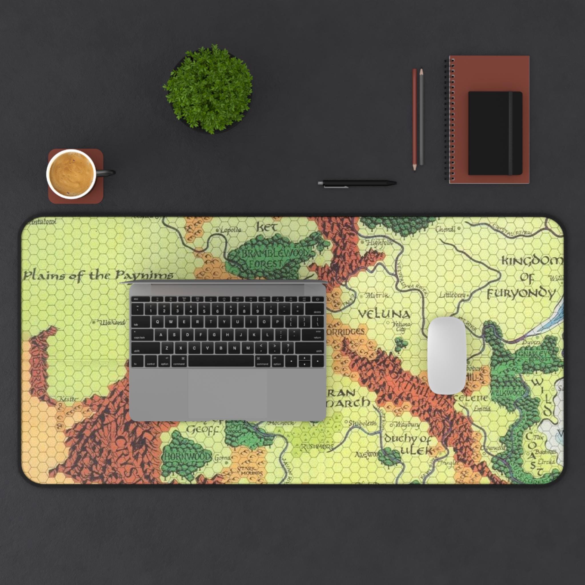 Greyhawk Hex Map Desk Mat Dungeons and Dragons Mouse Pad - Etsy