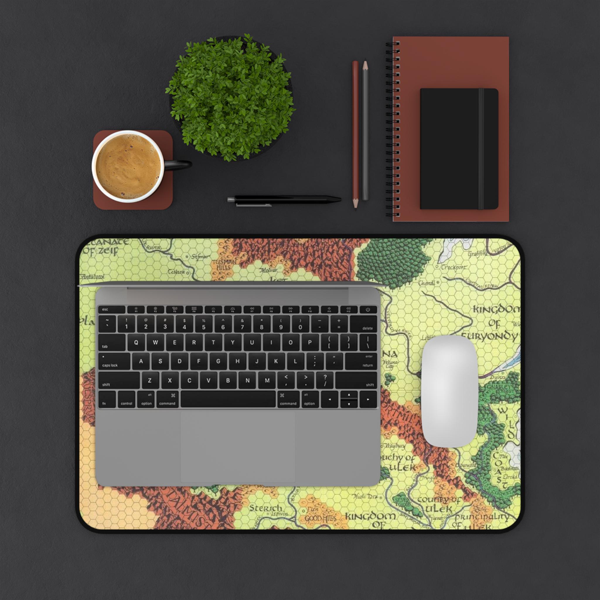 Greyhawk Hex Map Desk Mat Dungeons and Dragons Mouse Pad - Etsy