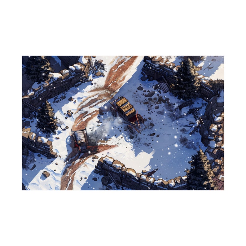 Wilderness Snow 10 Poster Game Map Various Sizes Dungeons and Dragons ...