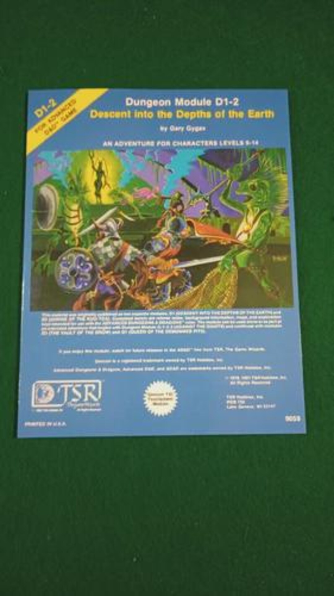 1e D1-2 Descent Into the Depths of the Earth Advanced Dungeons Dragons ...