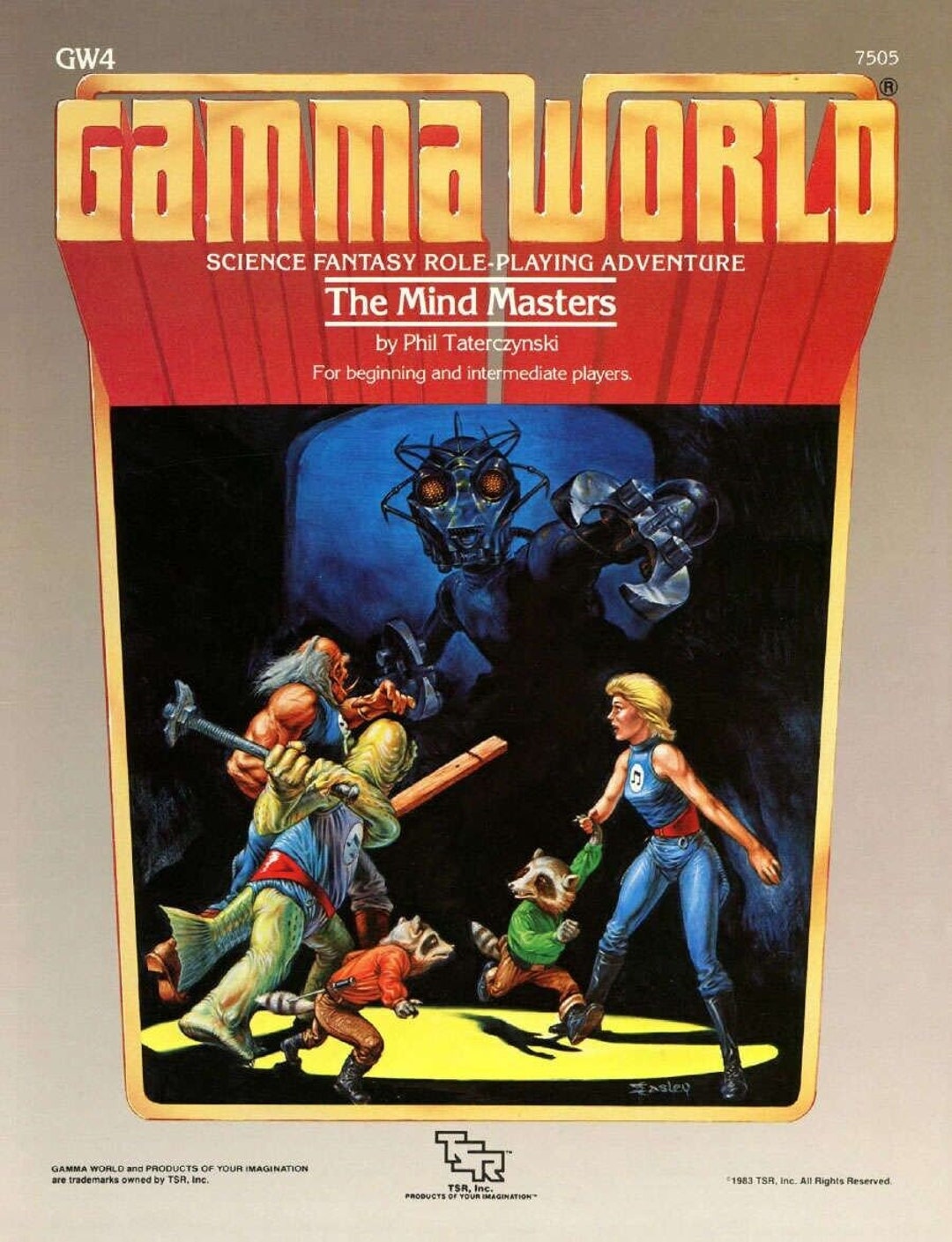 GW4: the Mind Masters Gamma World TSR RPG Science Fiction - Etsy