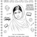 Malala Yousafzai Coloring Page | Activist - Girls' Education & Gender ...