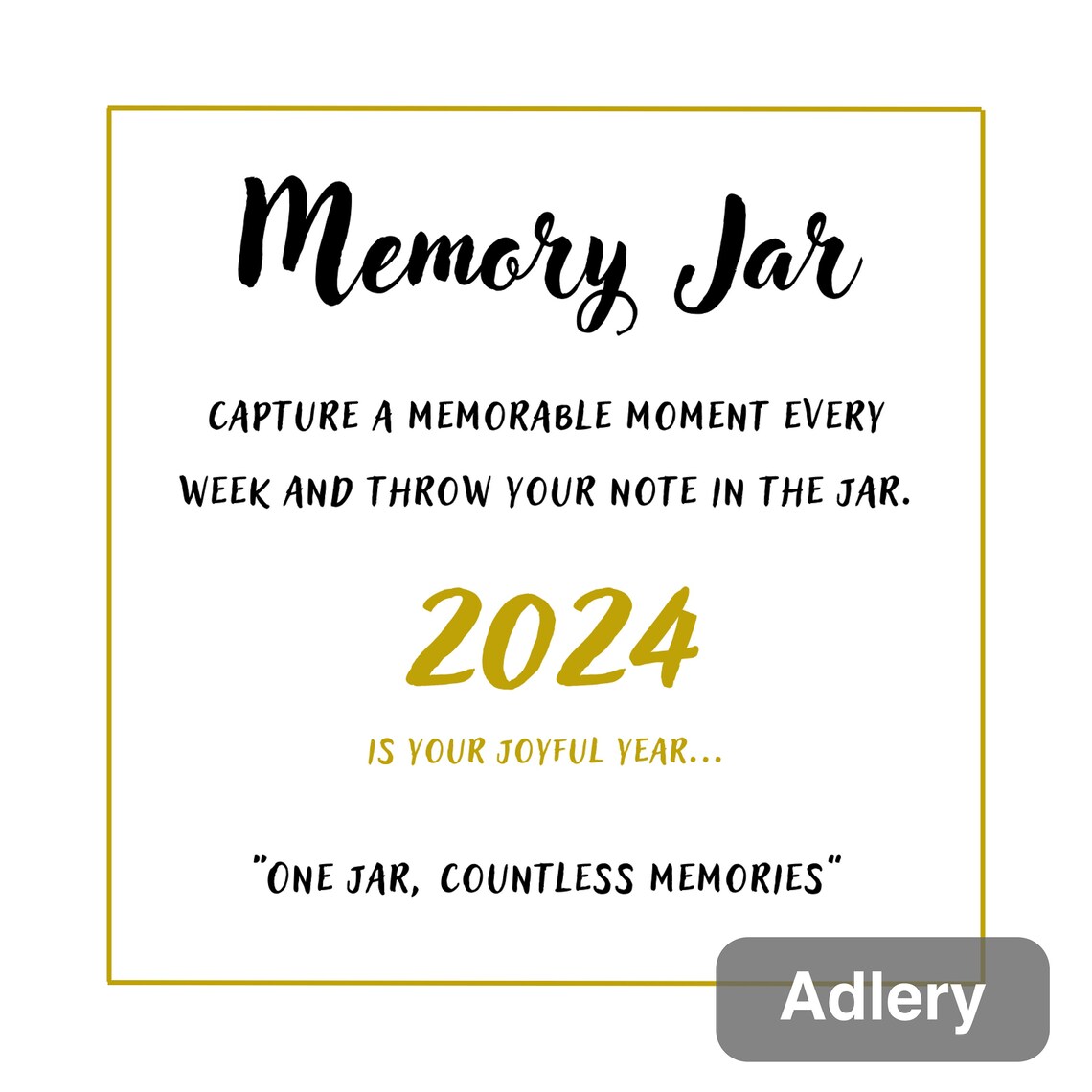 Memory Jar Notes for New Year's, 2024, Anniversary, Birthday, College ...