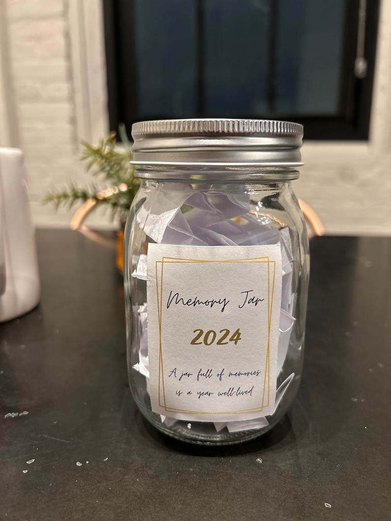 Memory Jar Notes for New Year's, 2024, Anniversary, Birthday, College ...