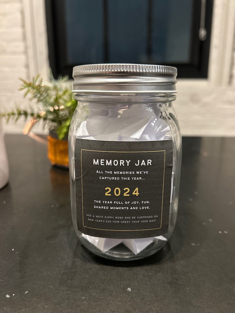 Memory Jar Notes for New Year's, 2024, Anniversary, Birthday, College ...