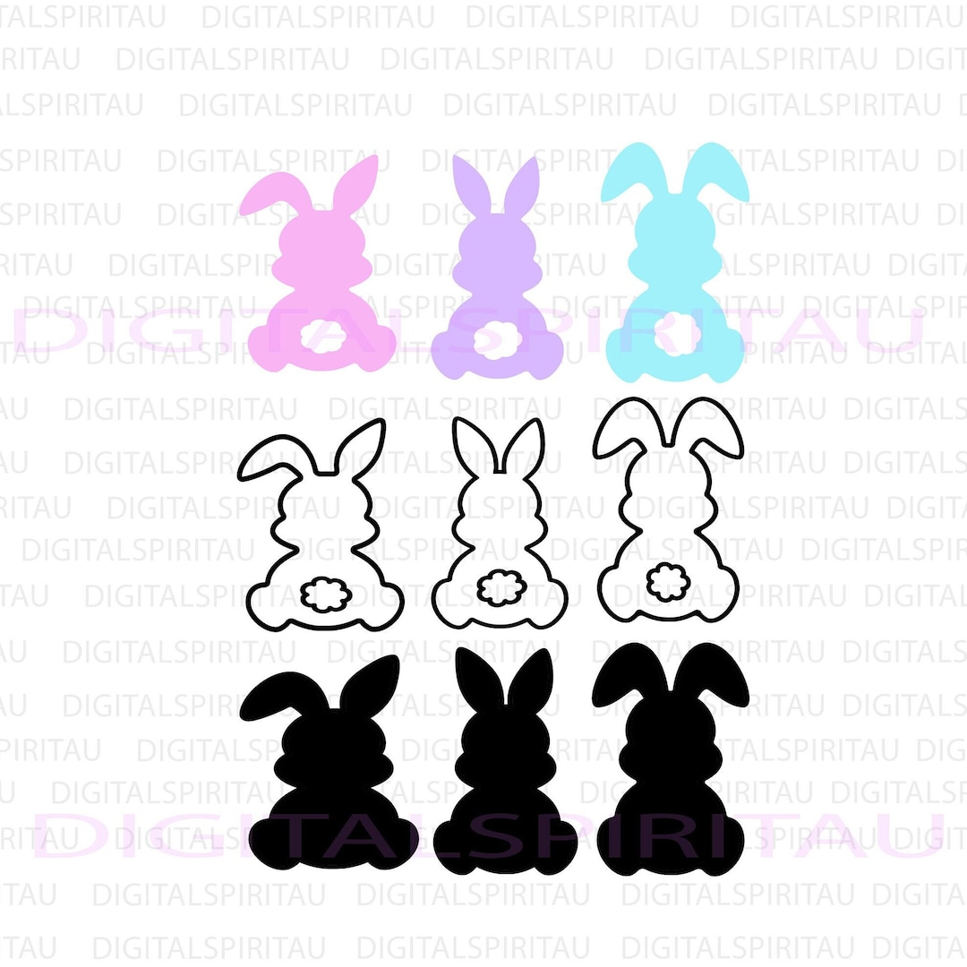 15 Bundle Easter Bunny Svg, Bunny Svg, Easter Svg, Easter Crafts Svg ...