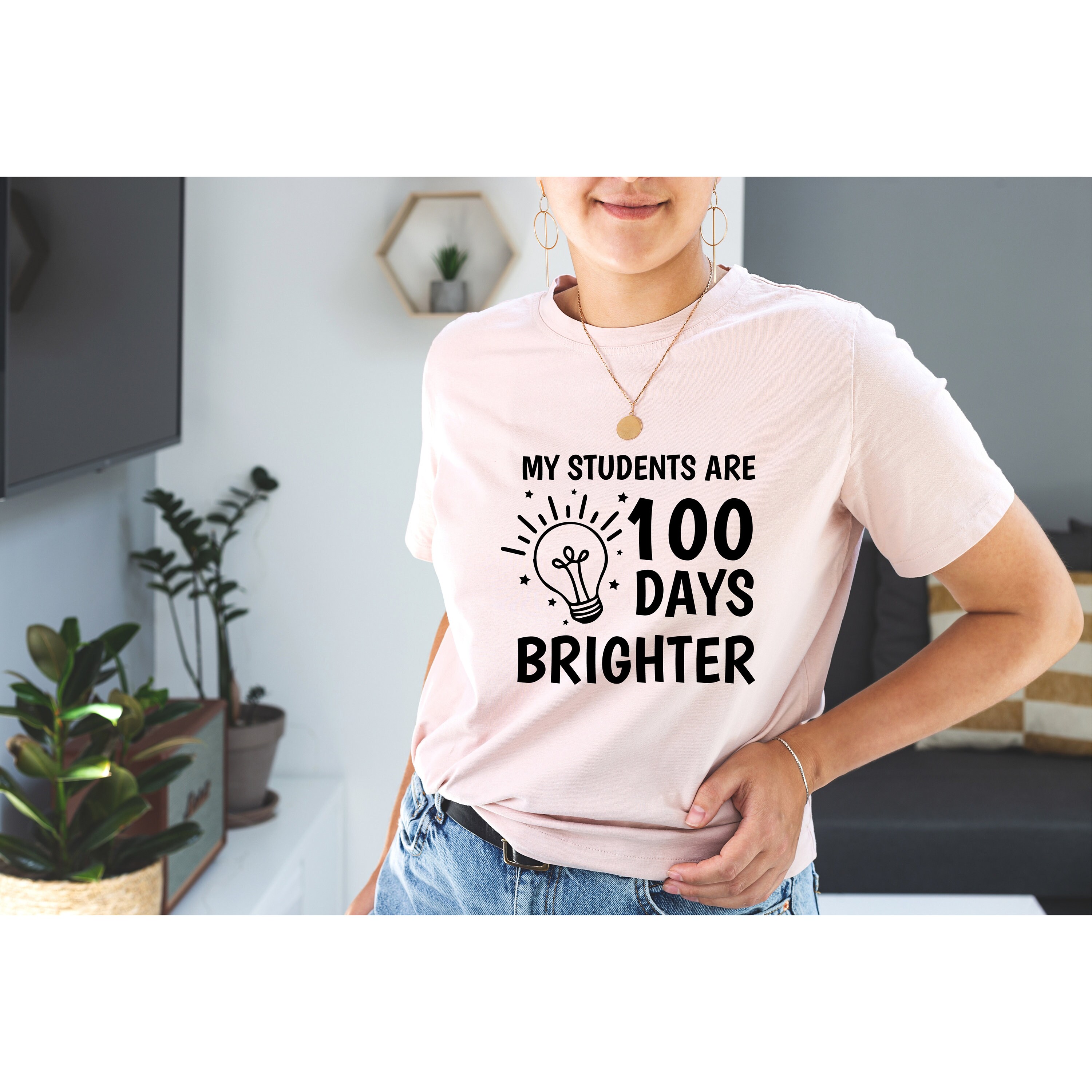My Students Are 100 Days Brighter Svg, 100 School Days Svg, 100th Day ...